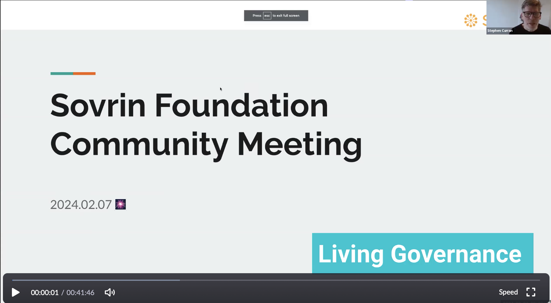 Community Calls with the Board of Trustees - Sovrin